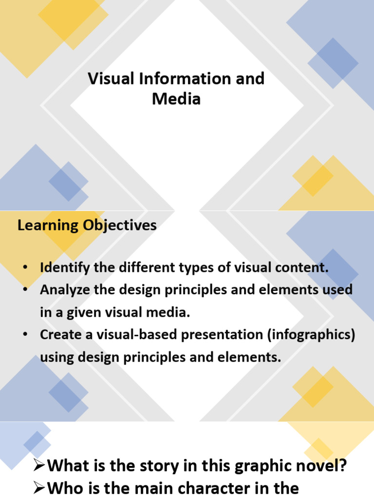 Visual Media Design Principles Guide | PDF | Composition (Visual Arts) | Color