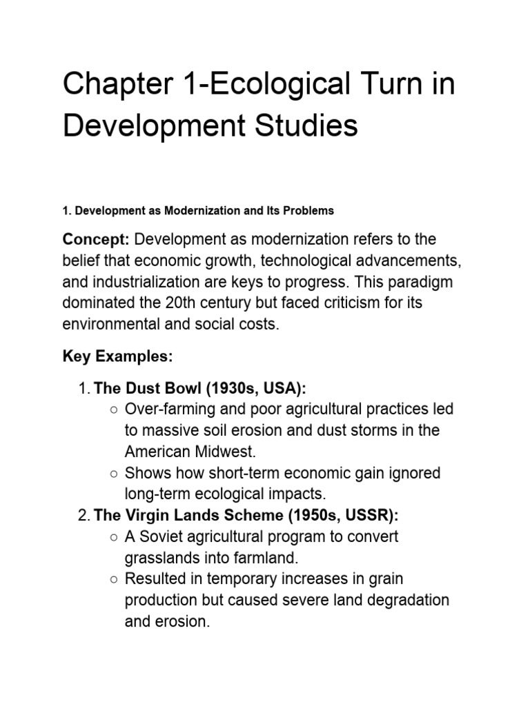 Chapter1 Eco Turn | PDF | Sustainability | Sustainable Development
