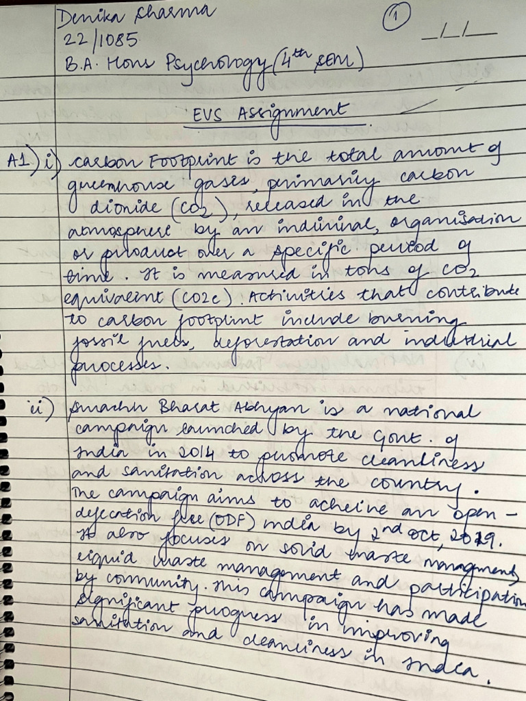 Evs Assignment | PDF