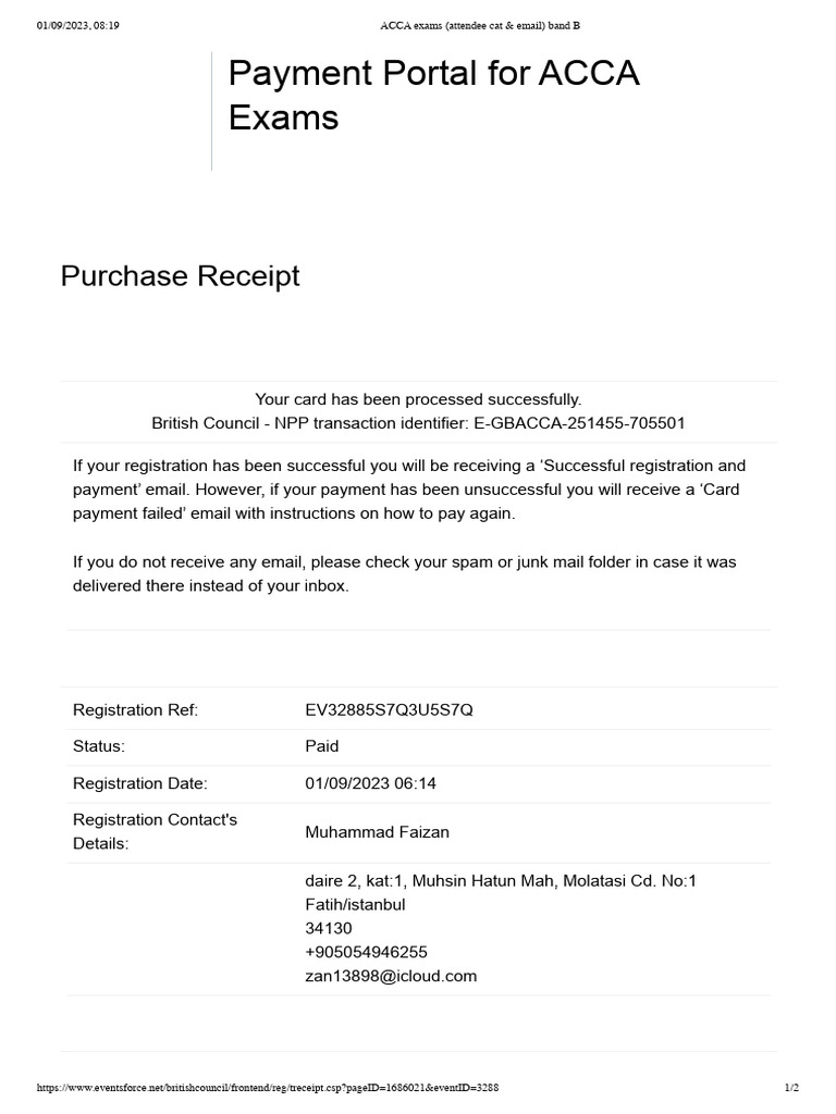 ACCA Exams (Attendee Cat & Email) Band B | PDF | Network Service | Internet