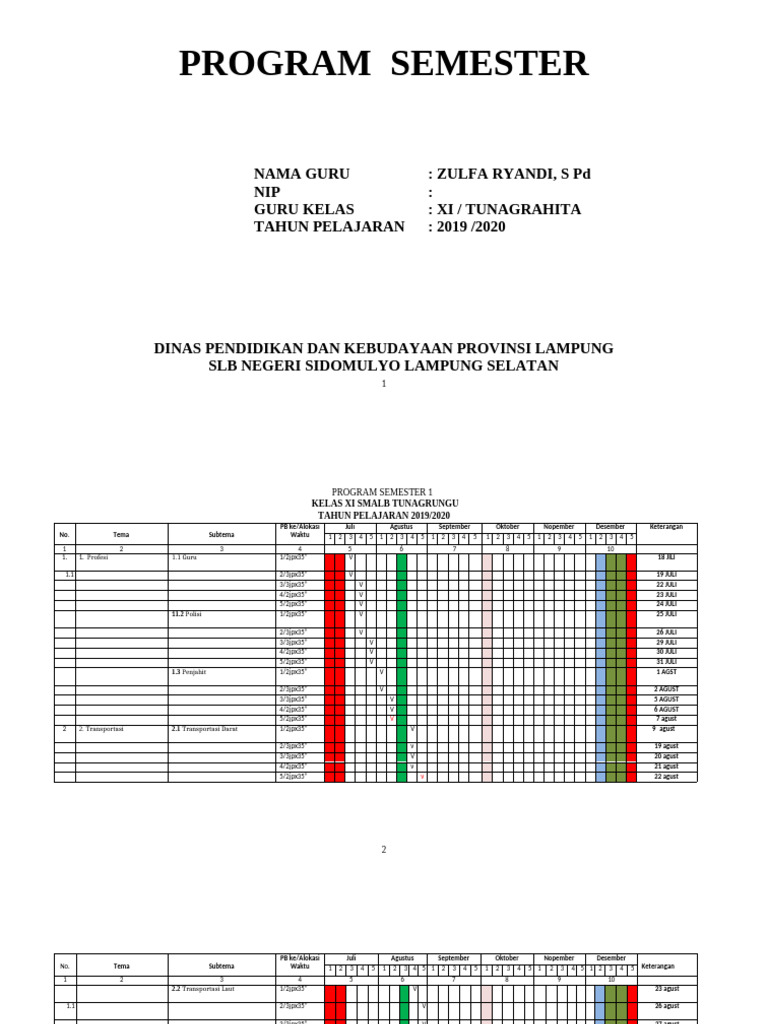 PROSEM KLS XI C | PDF