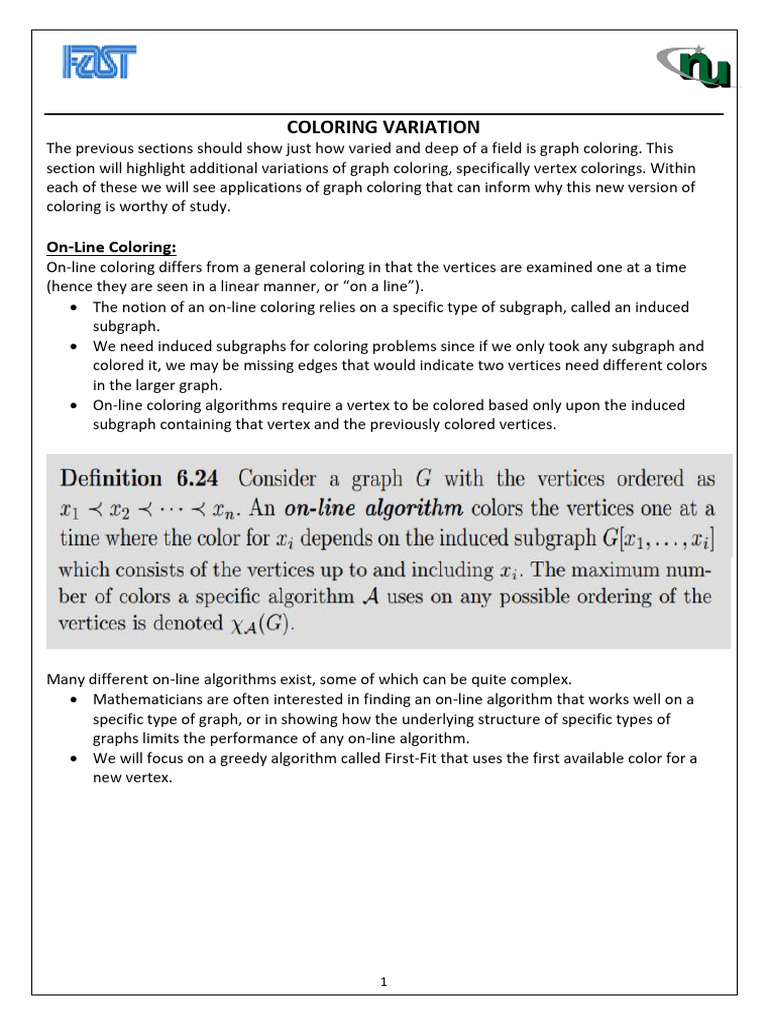 Edge Coloring-III, Color Variation | PDF | Vertex (Graph Theory ...