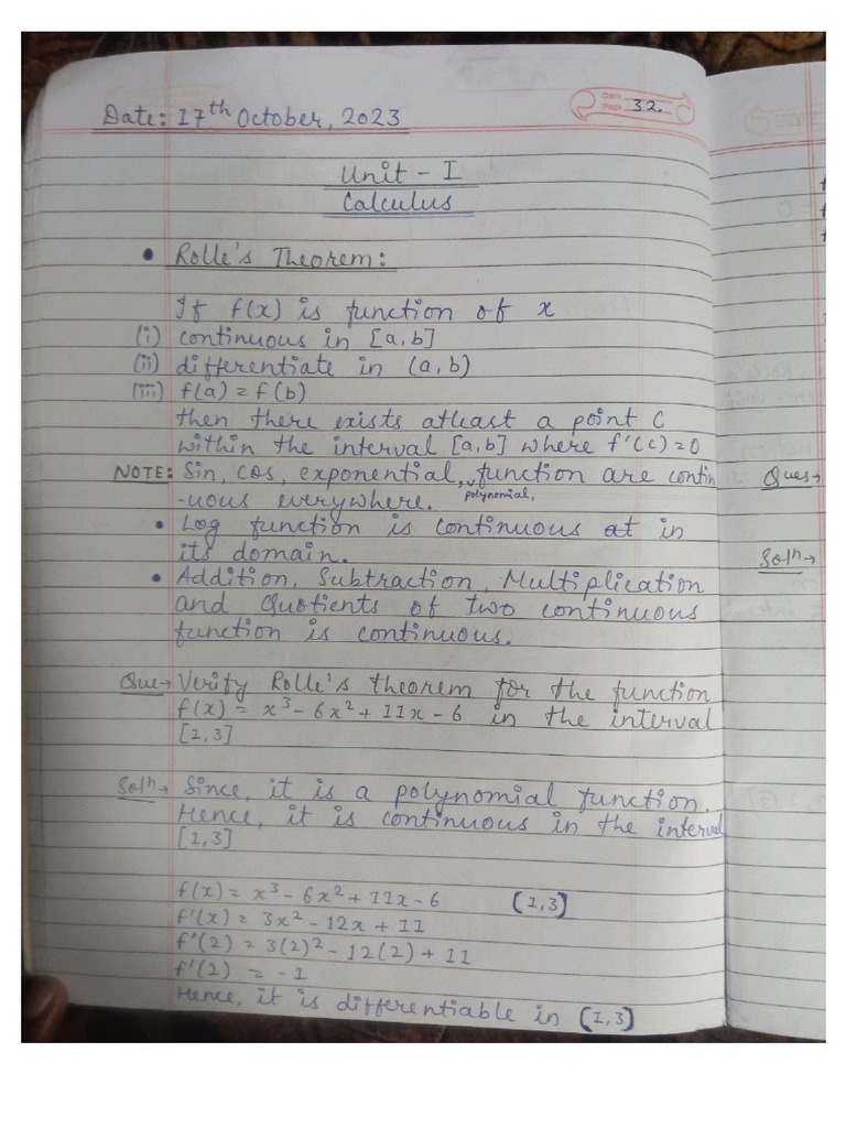 Maths - Notes - Calculas 2 | PDF