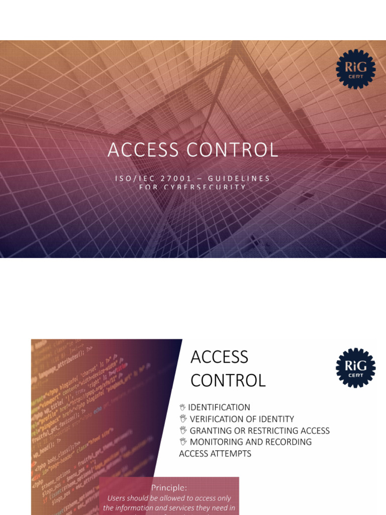 Access_control_ppt | PDF
