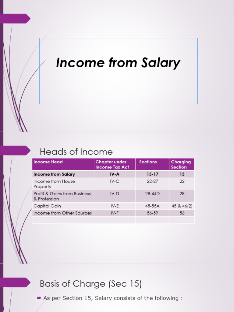 6) UPDATED Income From Salary Theory | PDF | Salary | Employee Benefits