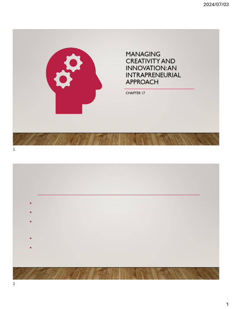 Managing Creativity and Innovation | PDF | Creativity | Innovation
