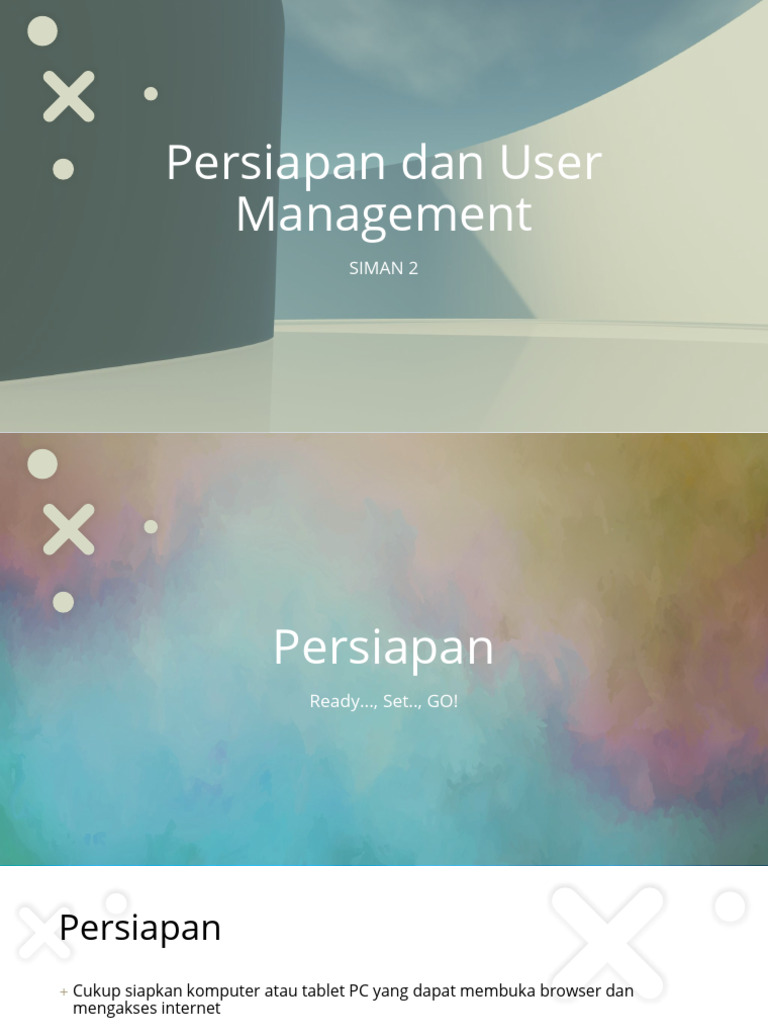 2.1 - 202408 - SIMAN 2 - Persiapan Dan User Management | PDF