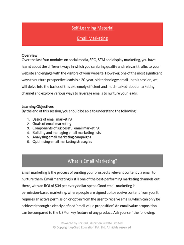 SLM+10 2 5+-+Email+Marketing | PDF | Marketing