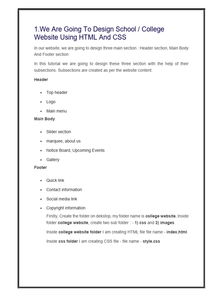 Web Technology Lab 1 | PDF | Html Element | Computing