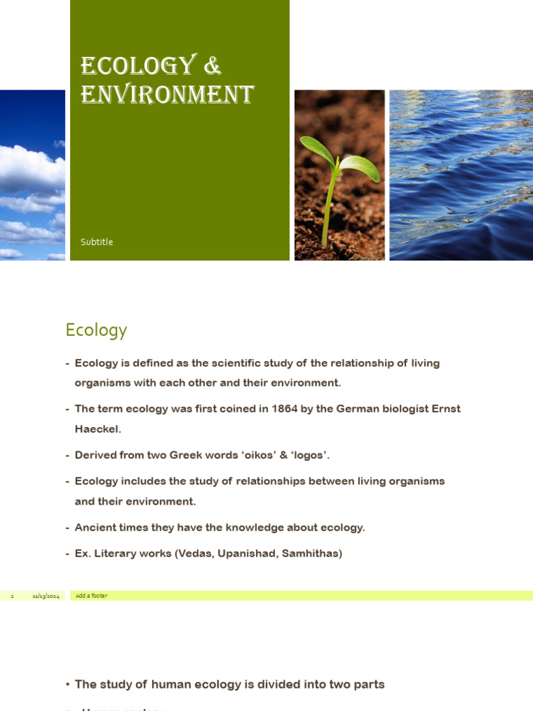 Ecology Environment - MDC | PDF