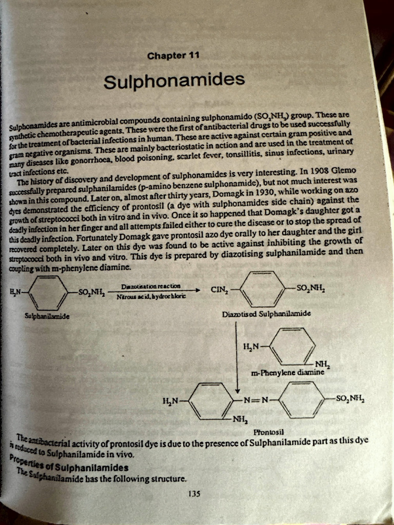 Sulphonamides | PDF | Chemical Substances | Physical Chemistry