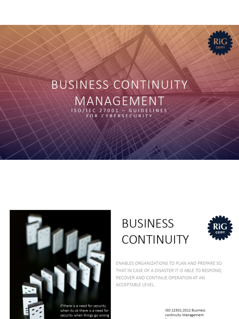 Business Continuity Management Ppt | PDF | Hazards | Emergency Management