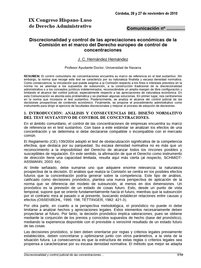 Discrecionalidad y Control Judicial de L | PDF
