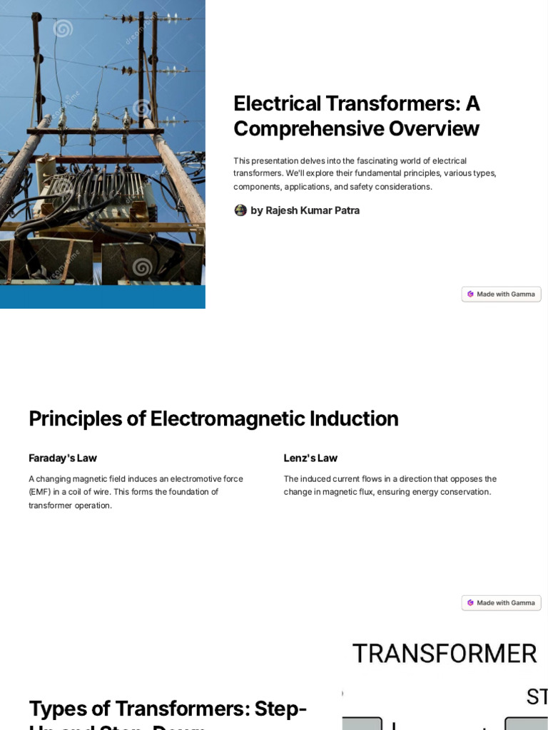 Electrical Transformers A Comprehensive Overview | PDF | Transformer ...