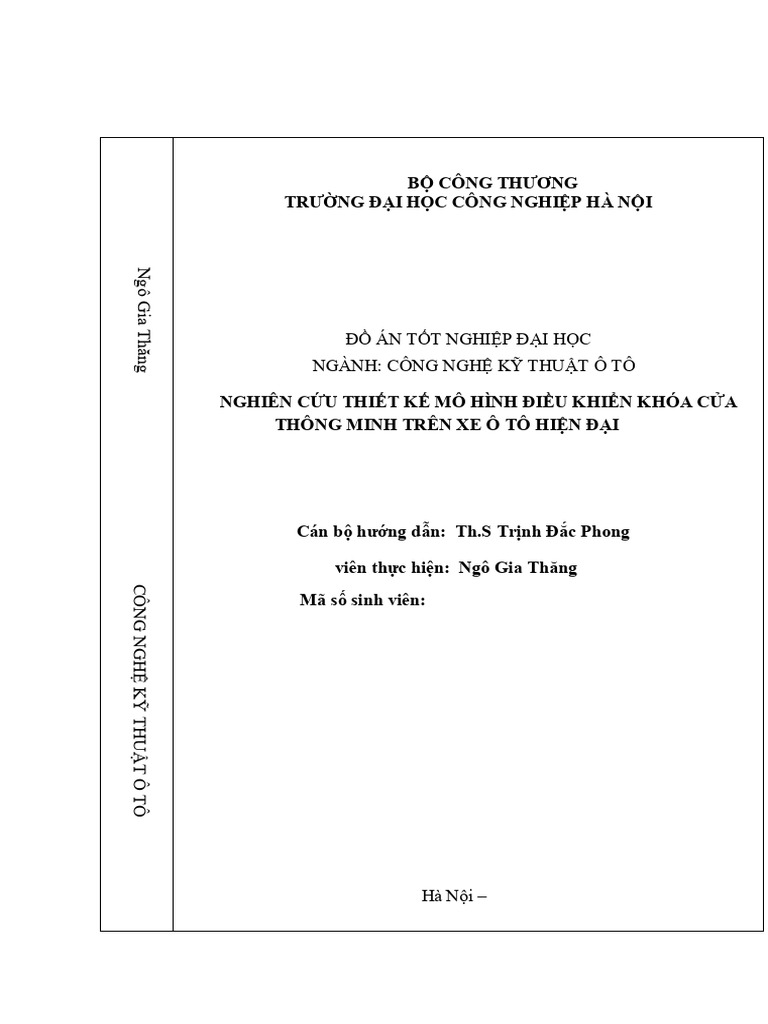 (123doc) - Nghien-Cuu-Thiet-Ke-Mo-Hinh-Dieu-Khien-Khoa-Cua-Thong-Minh-Tren-Xe-O-To-Hien-Dai | PDF