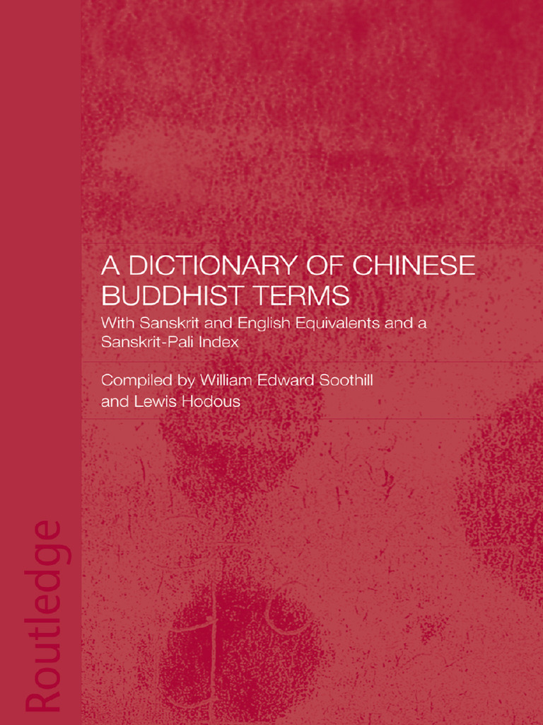 A Dictionary of Chinese Buddhist Terms With Sanskrit and English ...