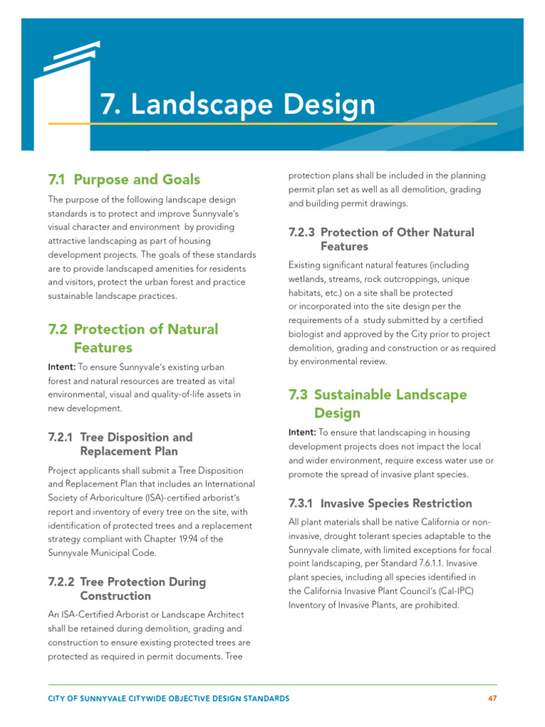 Citywide Objective Landscape Design Standards | PDF | Riparian Zone ...