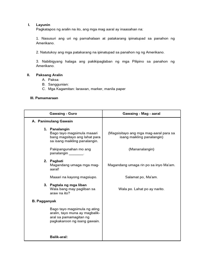 Lesson Plan (Ap) Group 3 | PDF