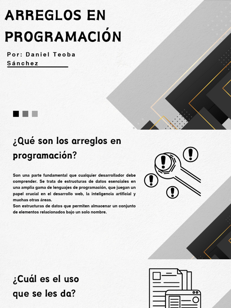 Arreglos en Programación | PDF | Lenguaje de programación | Programación de computadoras