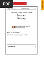 Starters Mock Test | PDF