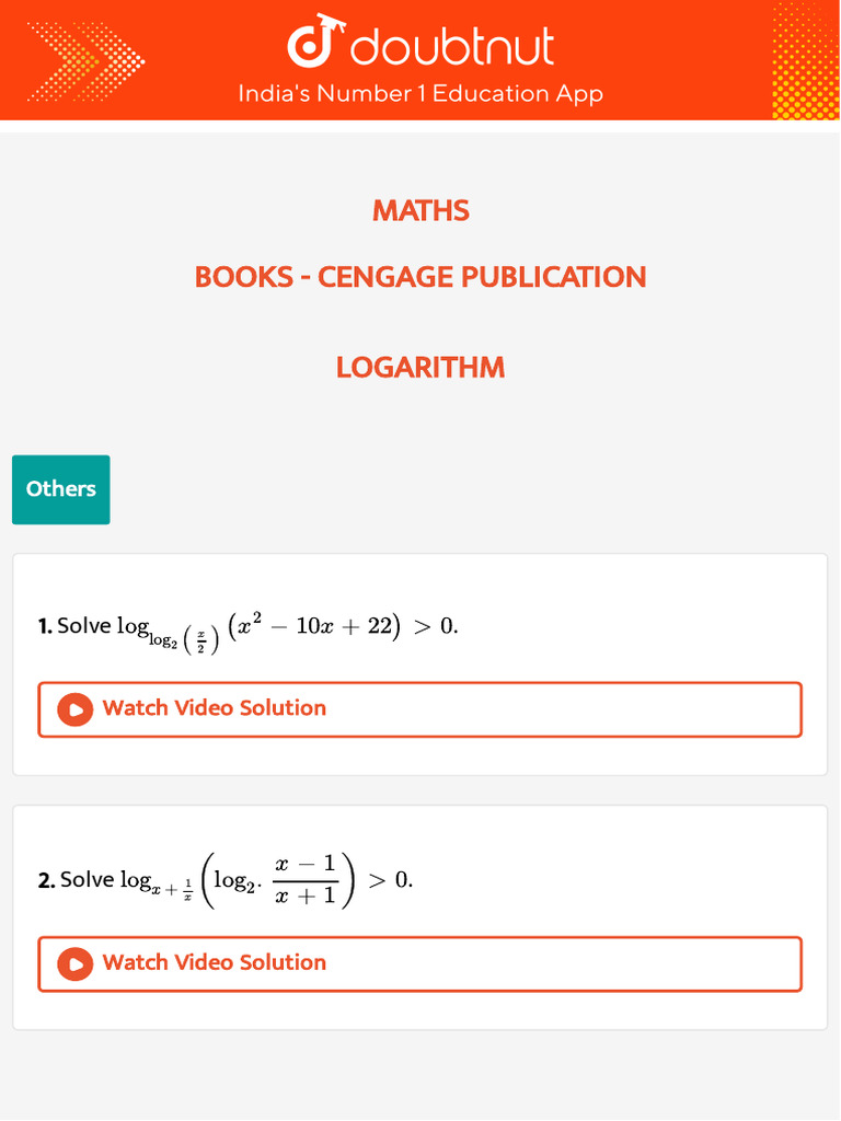 Books Doubtnut Question Bank | PDF | Logarithm | Numbers