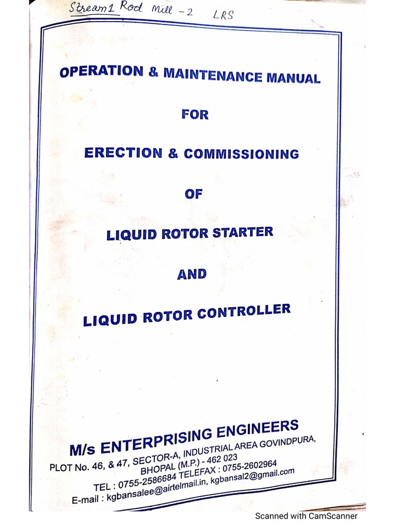 O&M manual LRS | PDF