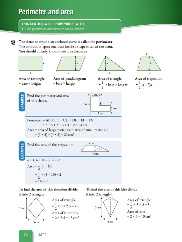 Perimeter and Area | PDF
