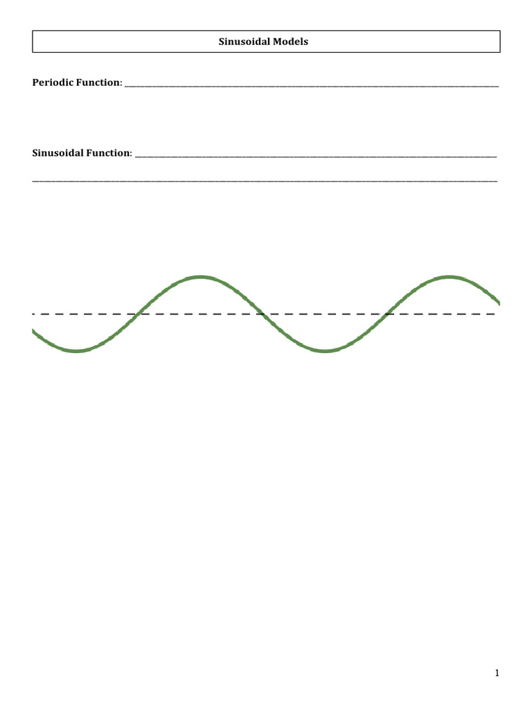 3-Sinusoidal_Models 2 | PDF | Mathematical Analysis | Oscillation
