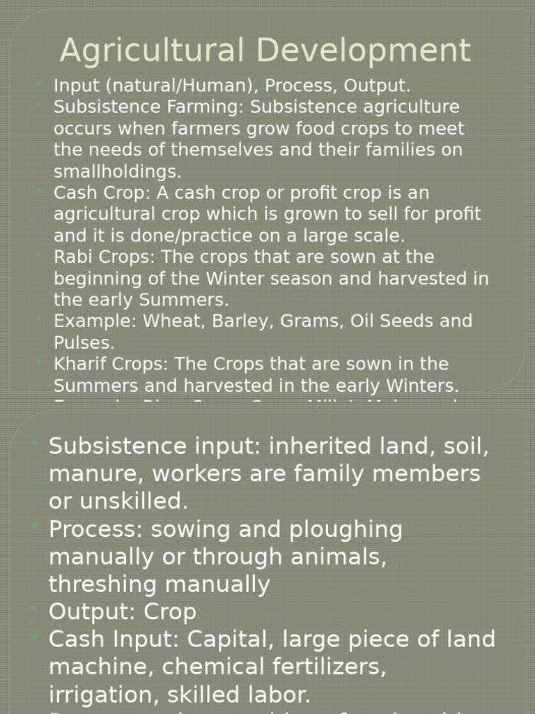 Agricultural Development | PDF | Livestock | Agriculture