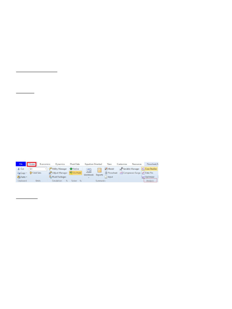 Sensitivity Analysis in Aspen HYSYS | PDF