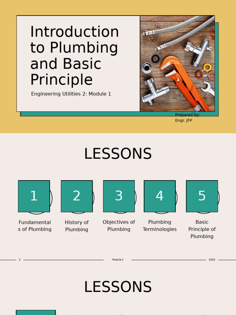 Introduction To Plumbing and Basic Principle File | PDF | Plumbing ...