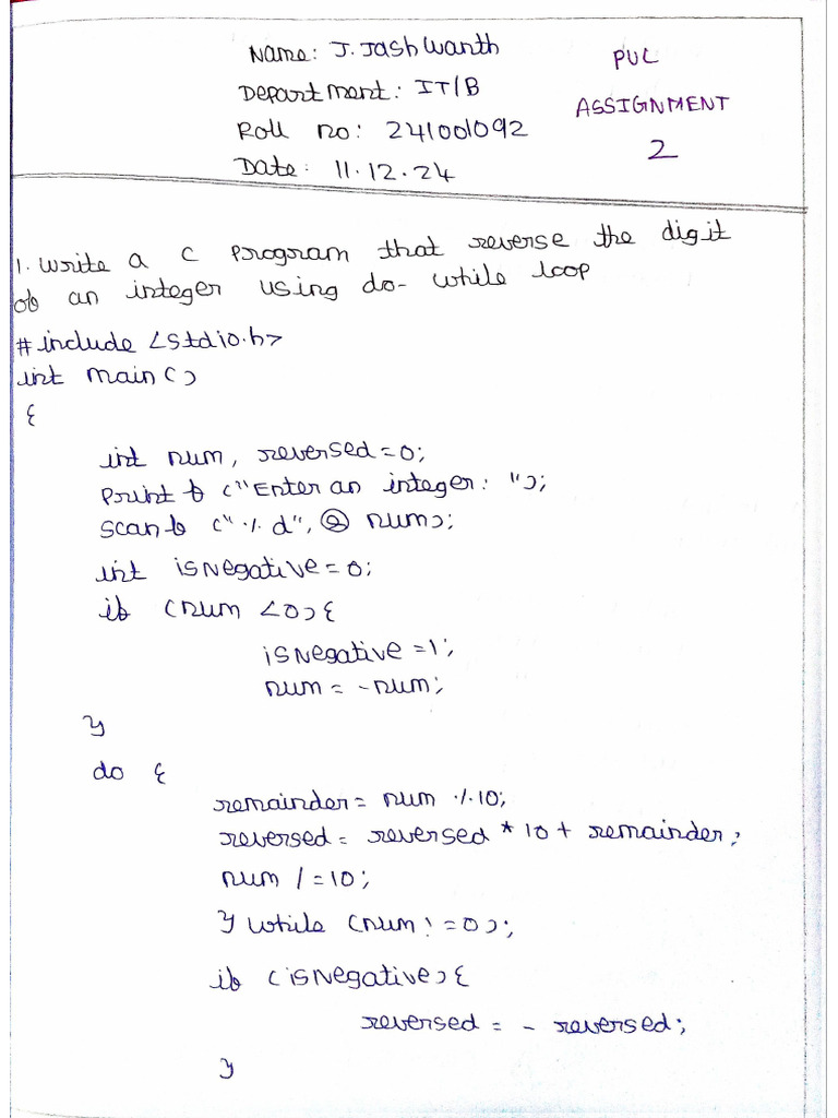 PUC Assignment 2 | PDF