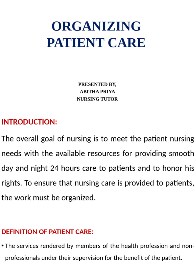 Patient Classification System | PDF | Nursing | Health Care