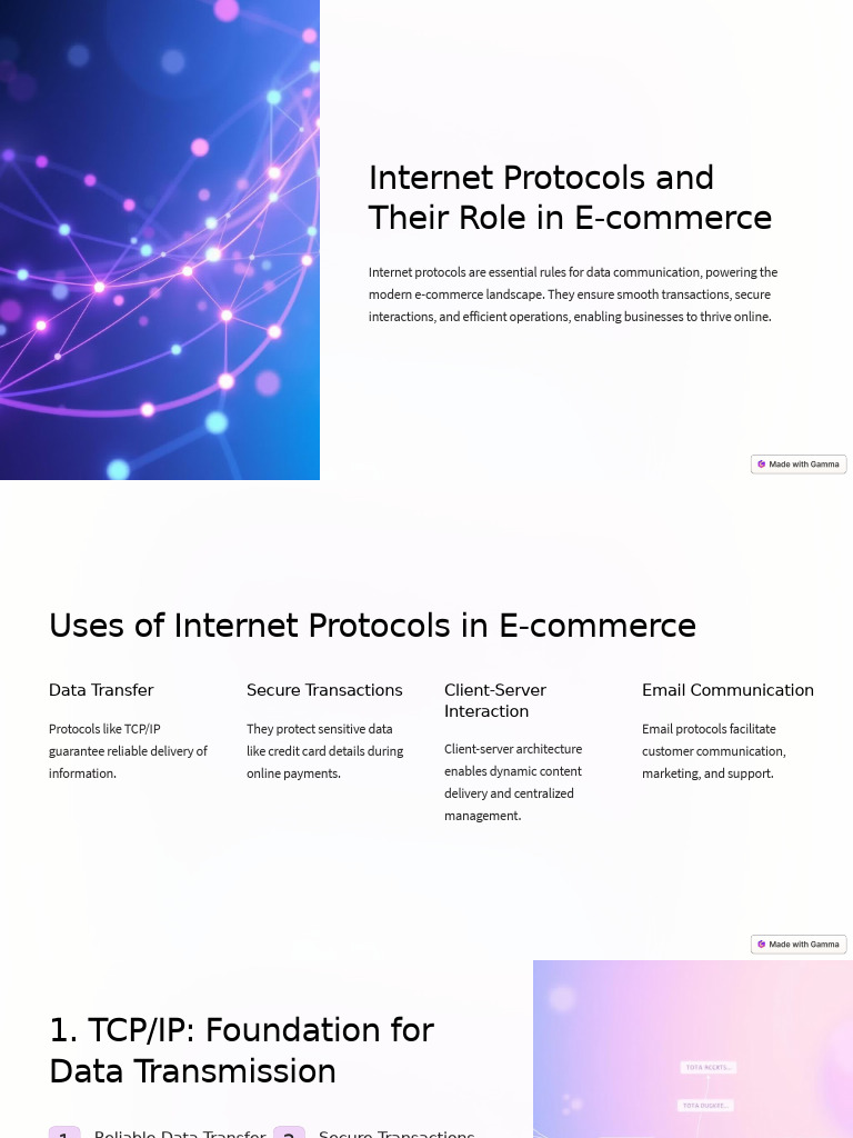 Internet Protocols and Their Role in E Commerce | PDF | Internet Protocol Suite | Internet