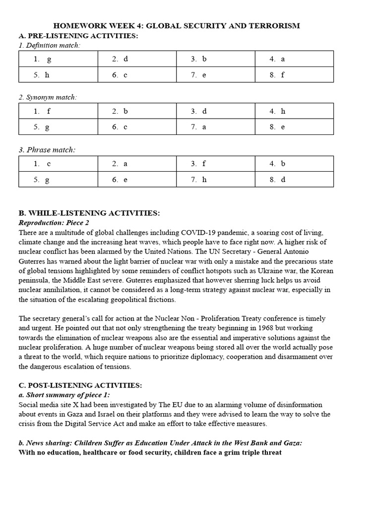 HW Lis Week 4 | PDF | Cost Of Living | Nuclear Disarmament