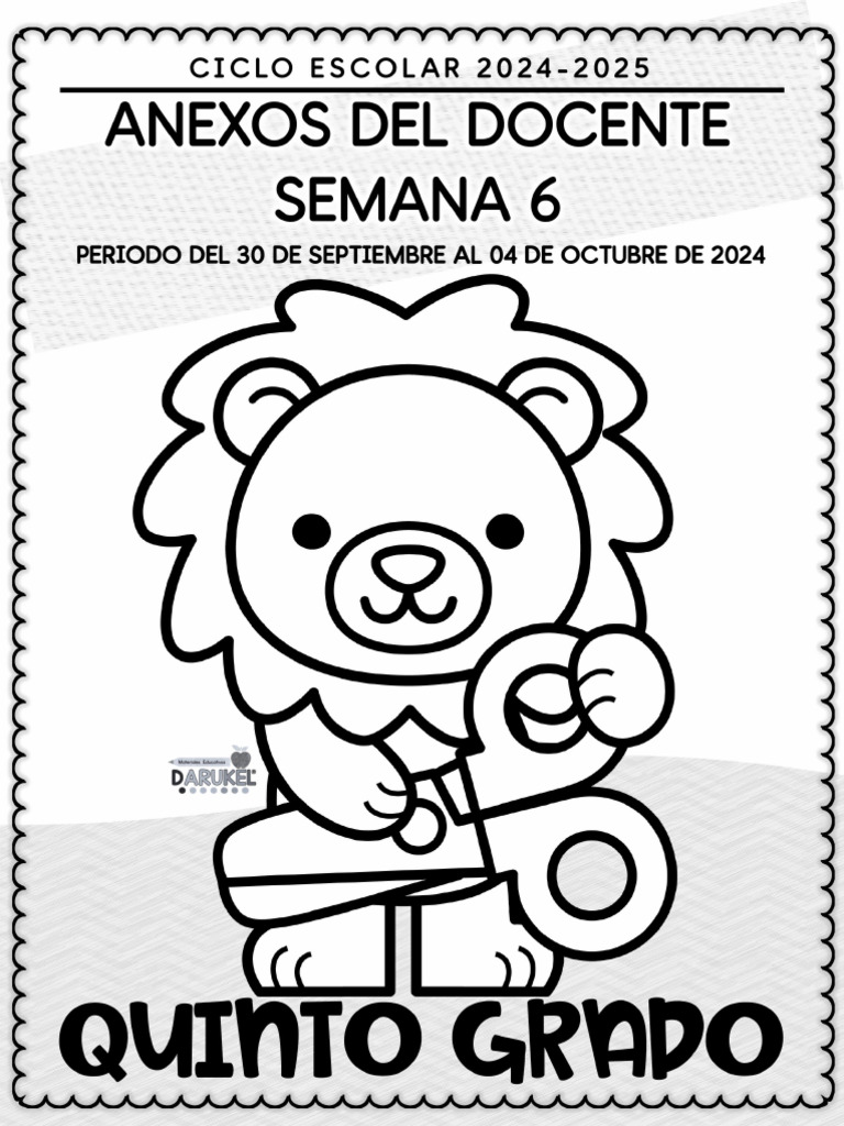 5° SEM6 ANEXOS DEL DOCENTE 2024-2025 | PDF