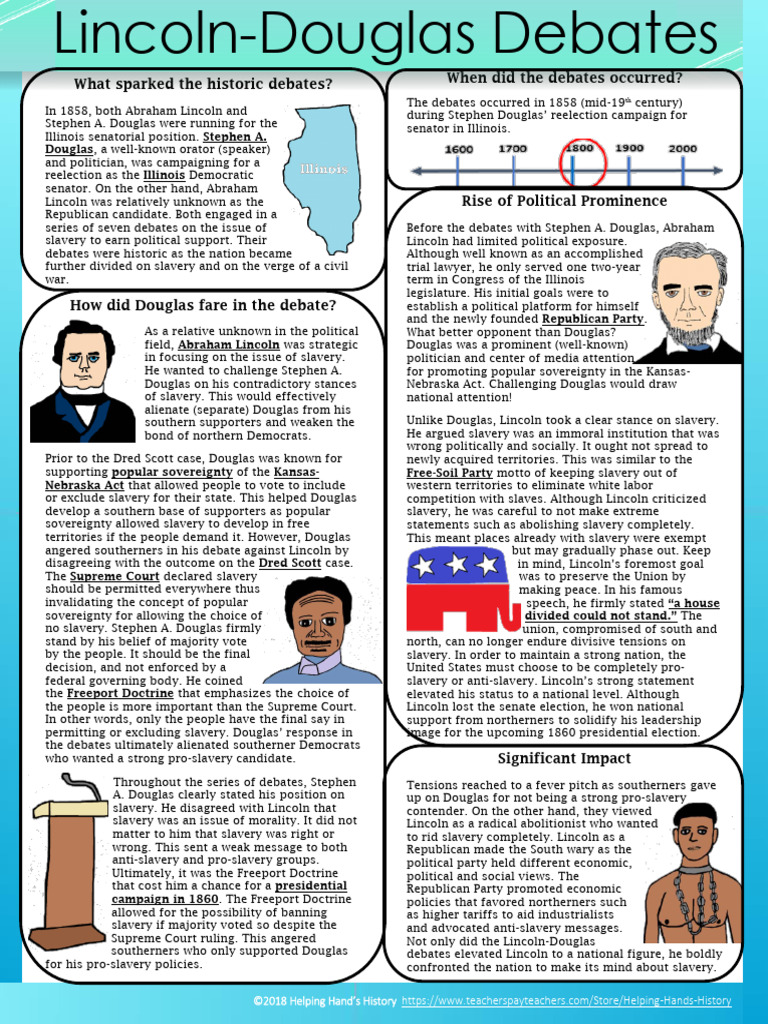 Lincoln-Douglas Debates Overview | PDF | Abraham Lincoln | Politics Of ...