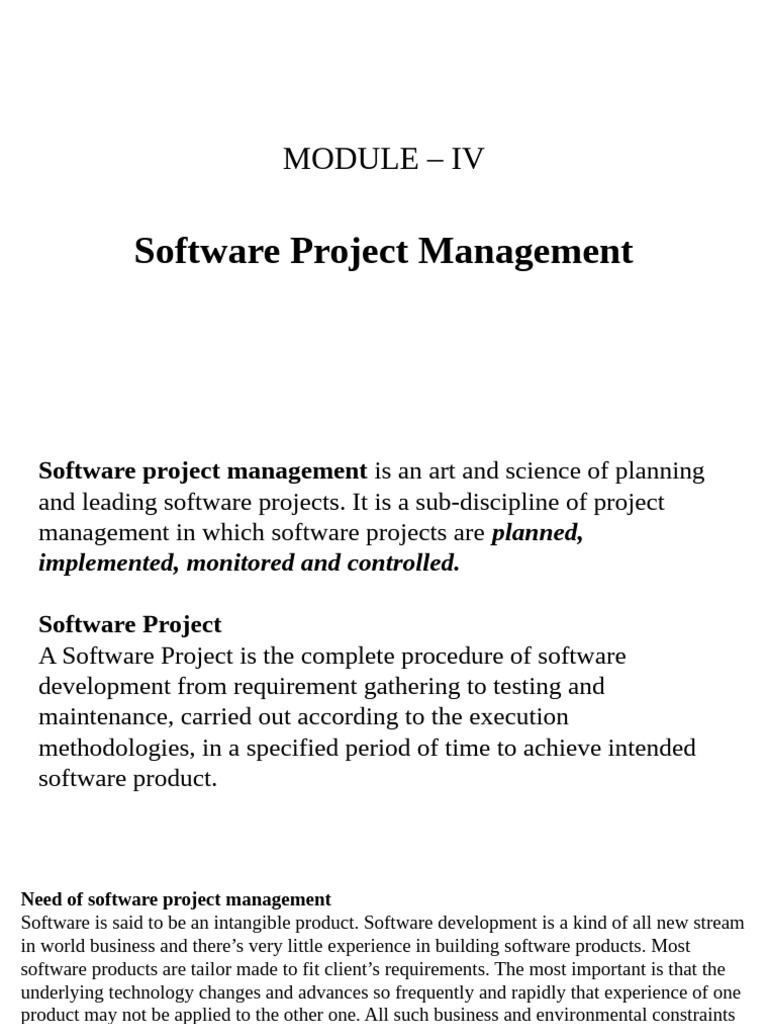 Pmse Module IV | PDF | Risk | Project Management