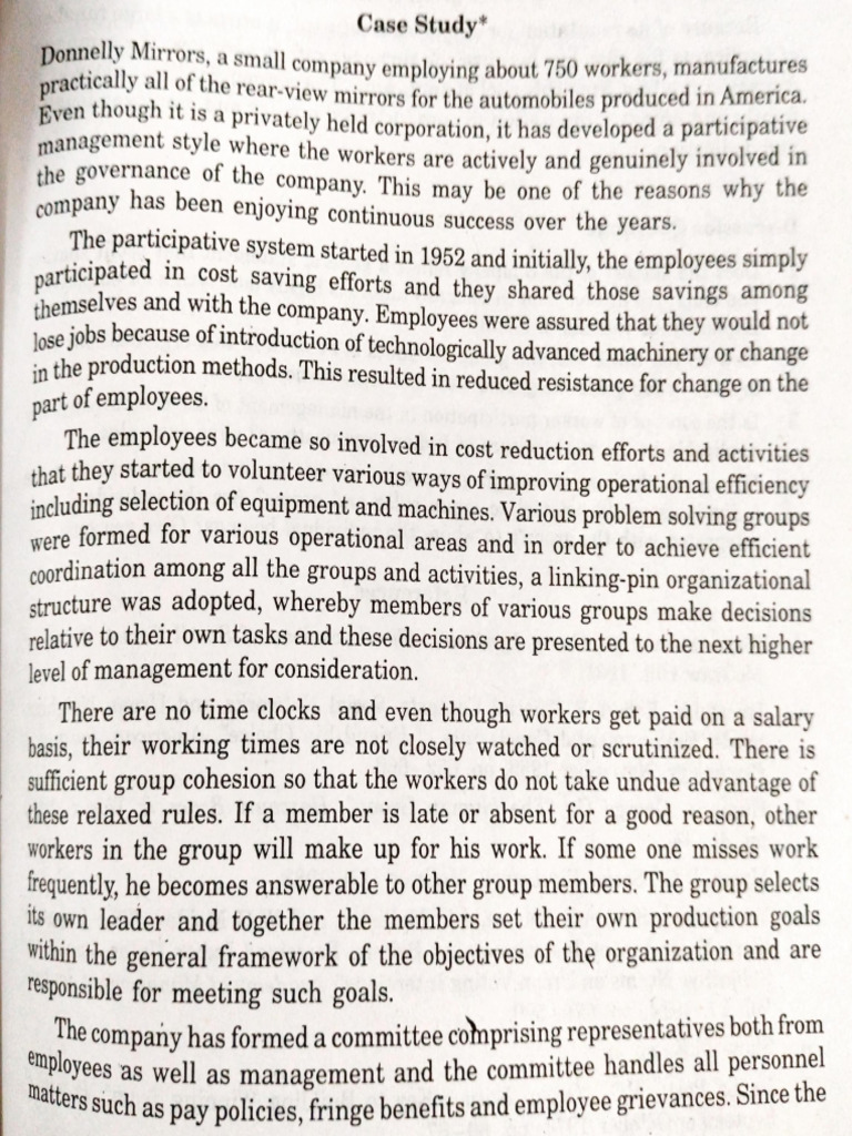 Case Study - Group Behaviour | PDF | Employment | Reputation