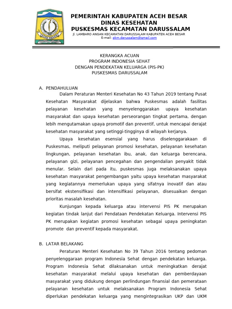 Kak Pis PK Awal 2023 | PDF