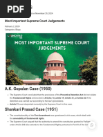Landmark Supreme Court Judgments 2025 | PDF | Judiciaries | Justice
