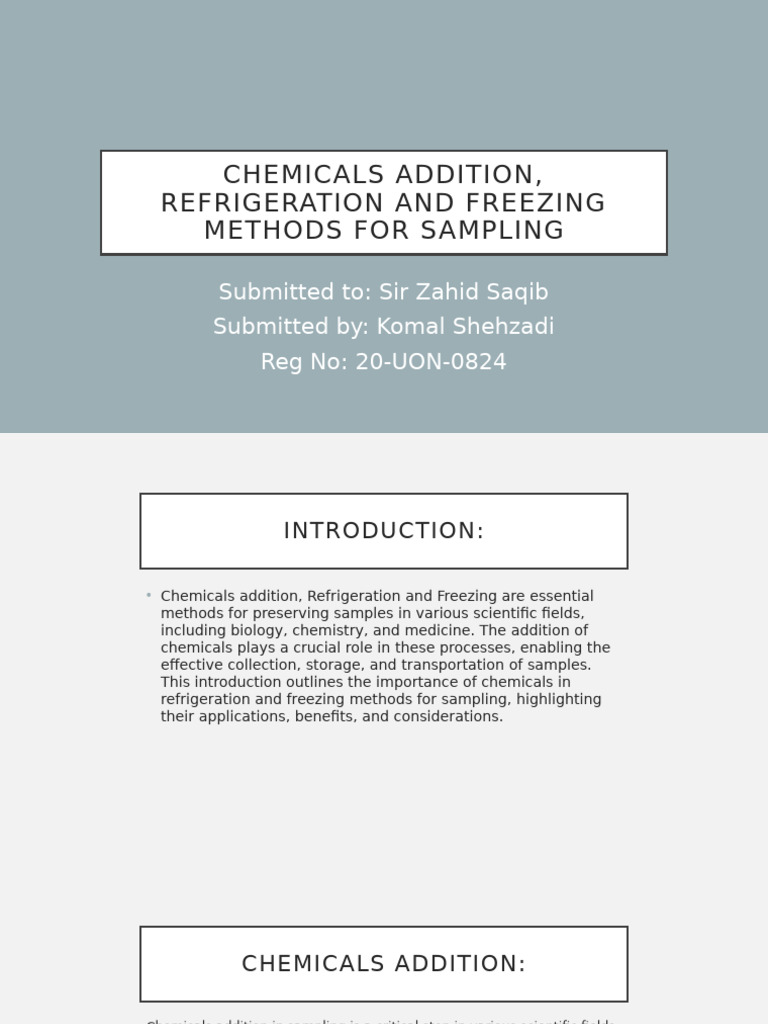 G4 komal shahzadi 20 uon 0811 ' 8th semester' | PDF | Freezing | Chemistry