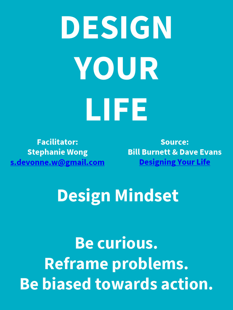 Design Your Life Workshop Guide | PDF | Psychology | Cognition