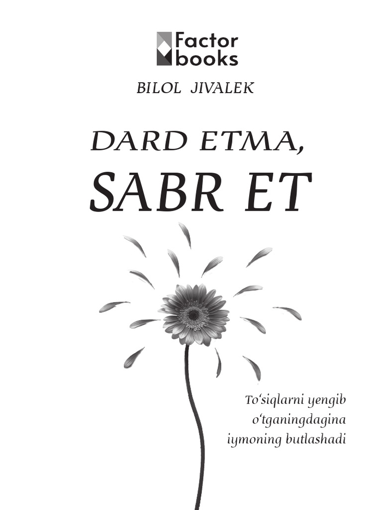 Dard Etma, Sabr Et | PDF