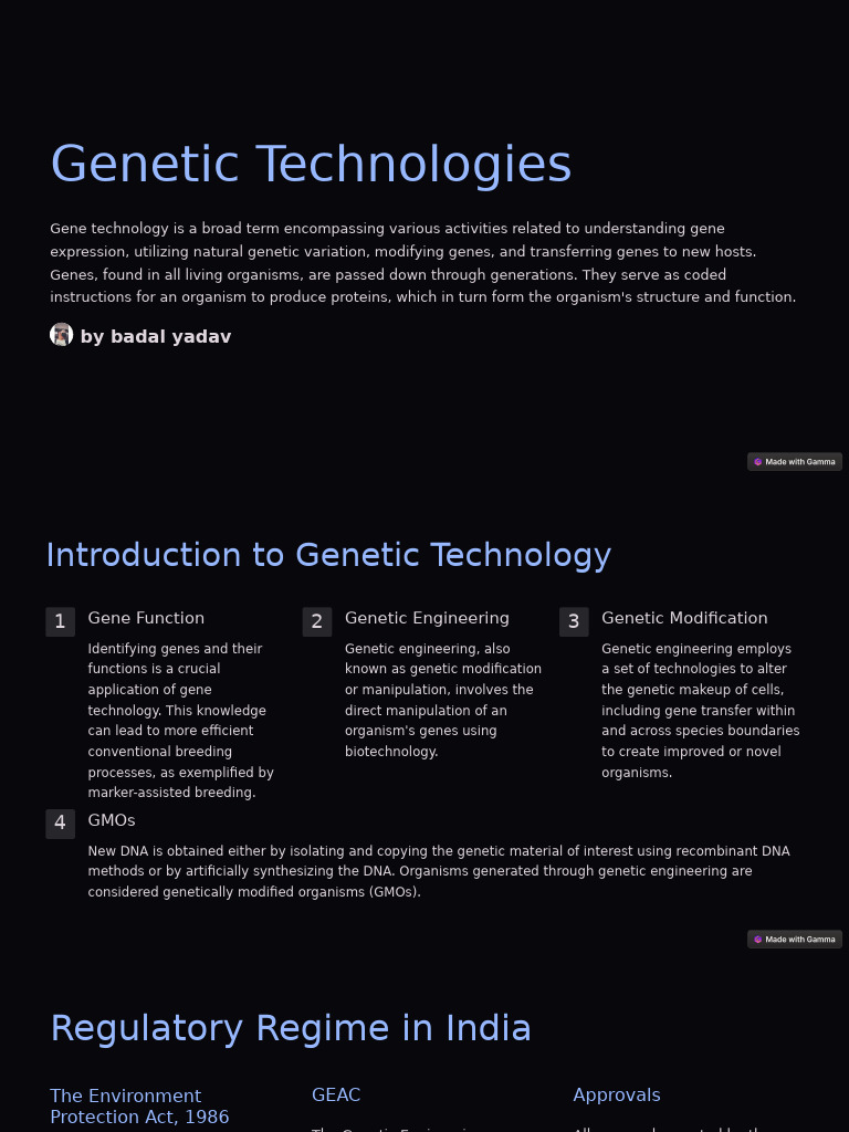 Genetic Technologies | PDF | Genetic Engineering | Genetically Modified ...