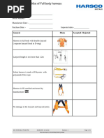 Safety Harness Inspection Guide | PDF