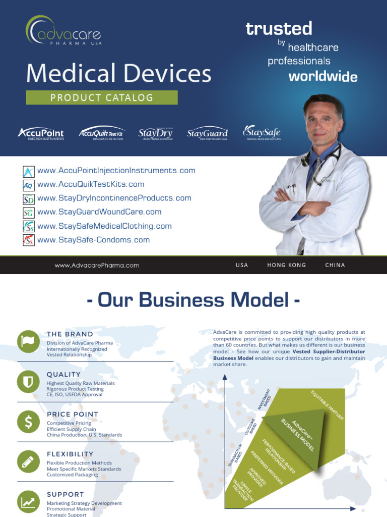 AdvaCare MEDICAL DEVICES Product Catalog | PDF | Syringe | Blood Plasma