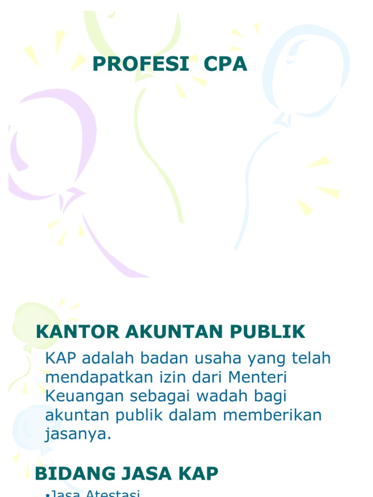 Profesi Cpa | PDF