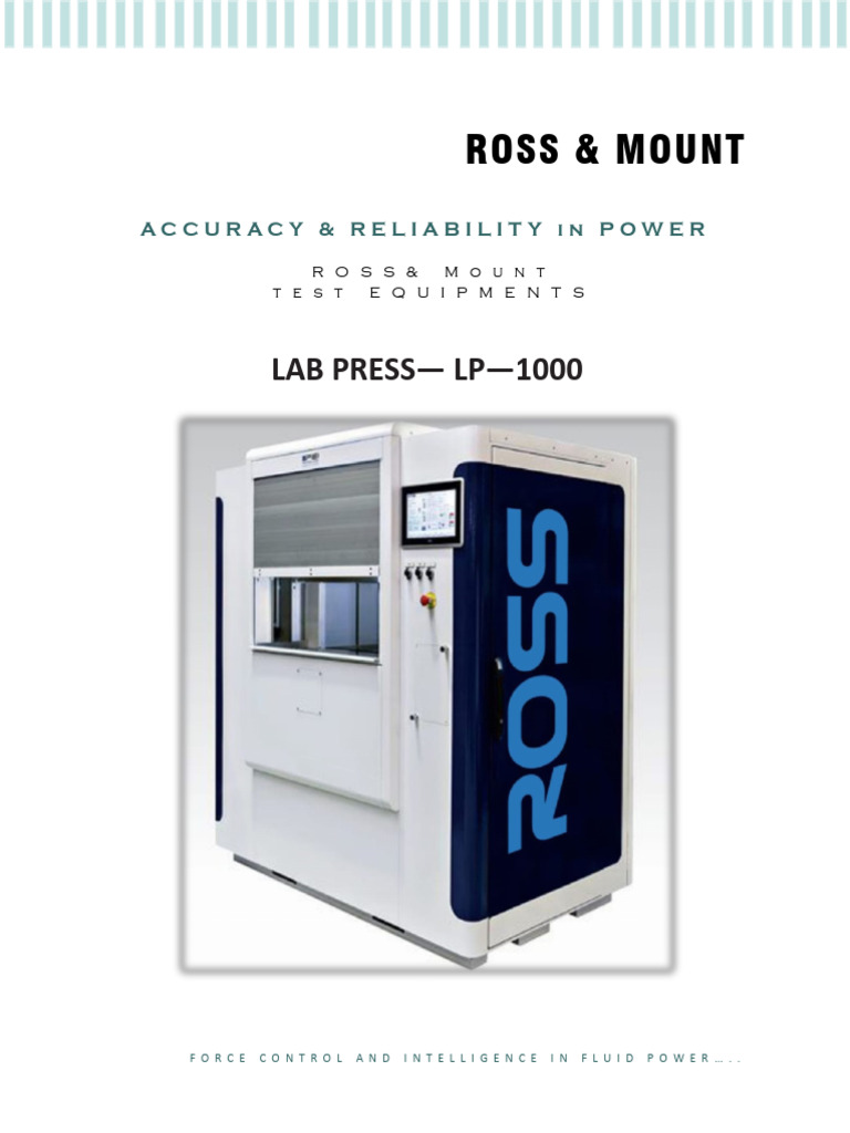 Lab Press LP 1000 | PDF | Composite Material | Pump