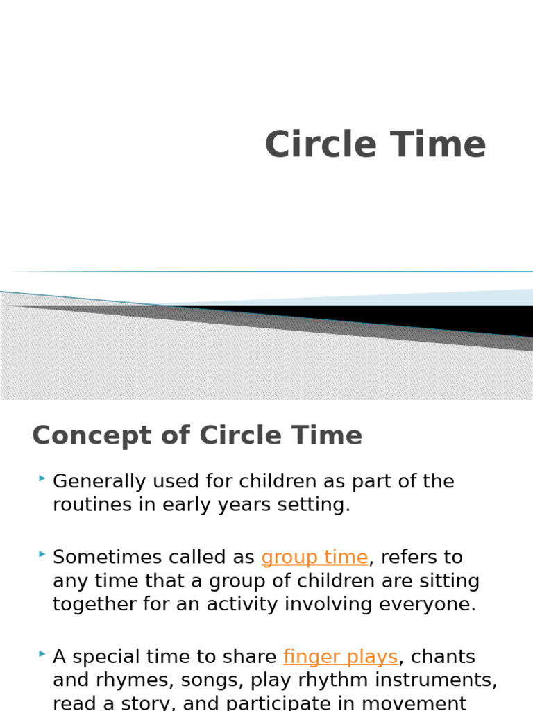 Circle Time Done Print | PDF | Behavior Modification | Cognitive Science